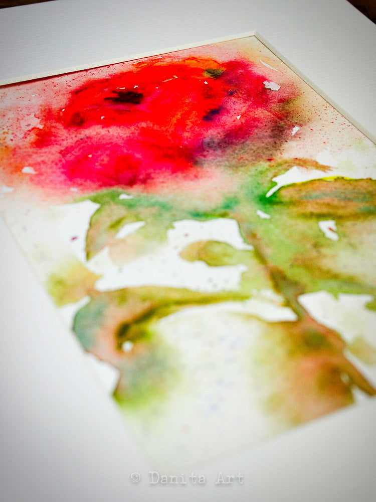 The prince's rose, a watercolor painting by Danita Art – IDANIA SALCIDO ...