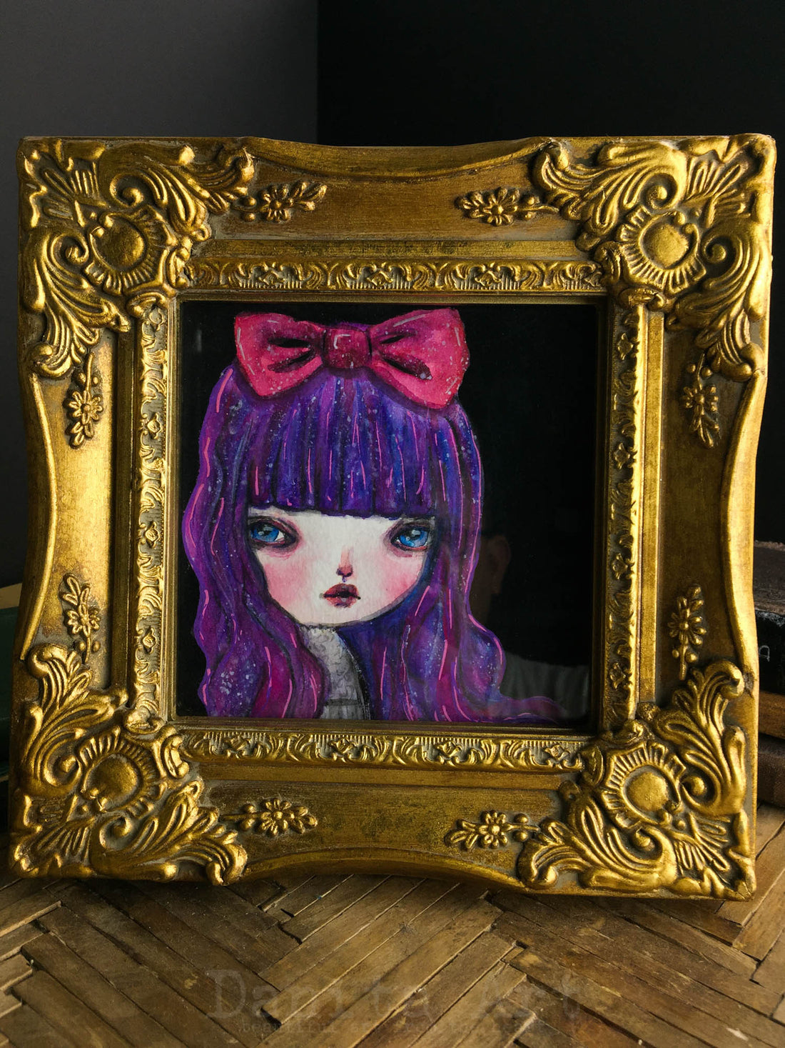 Mariella, an original watercolor painting on paper, by Danita Art