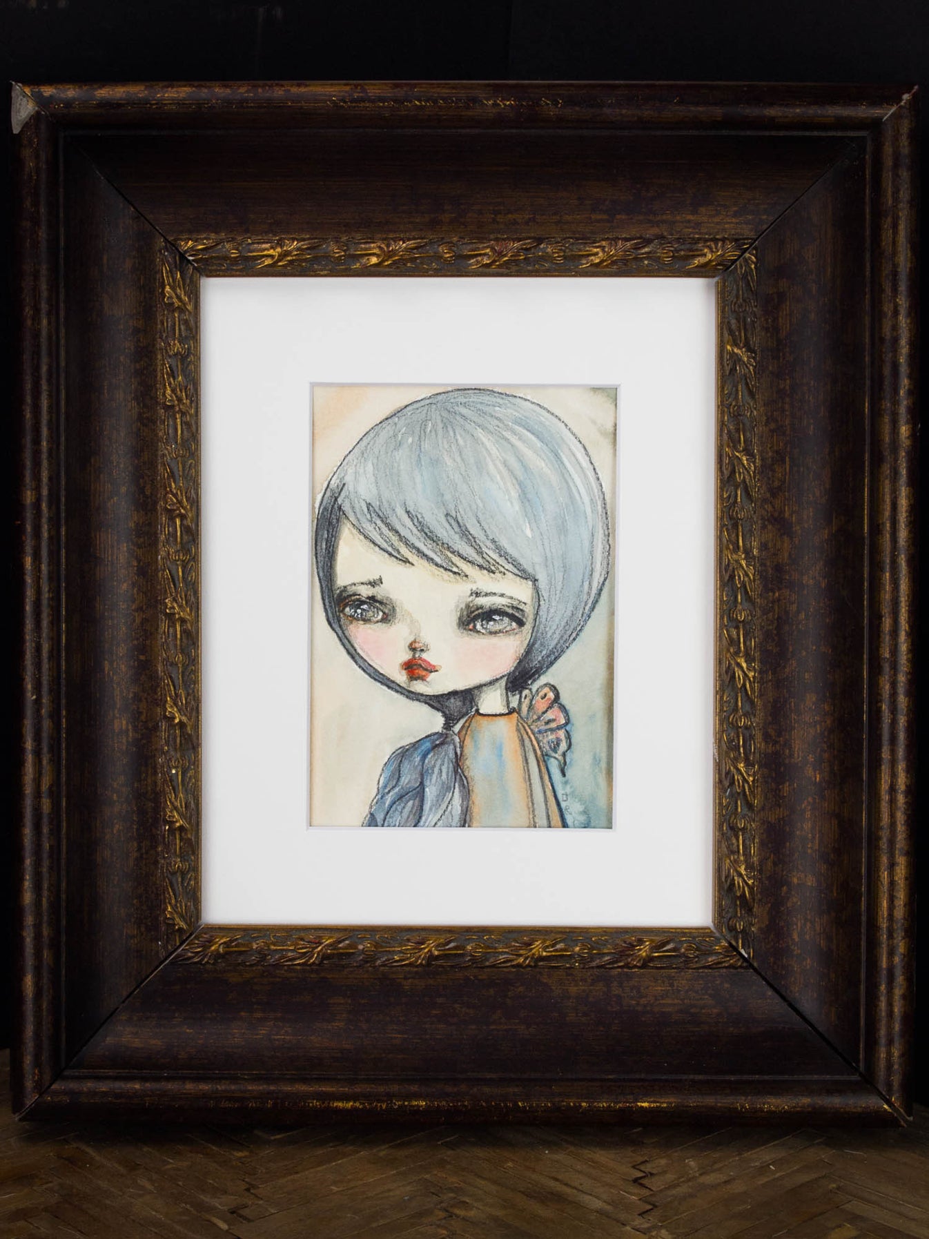 Danita - Original watercolor self portrait painting on paper by Danita ...