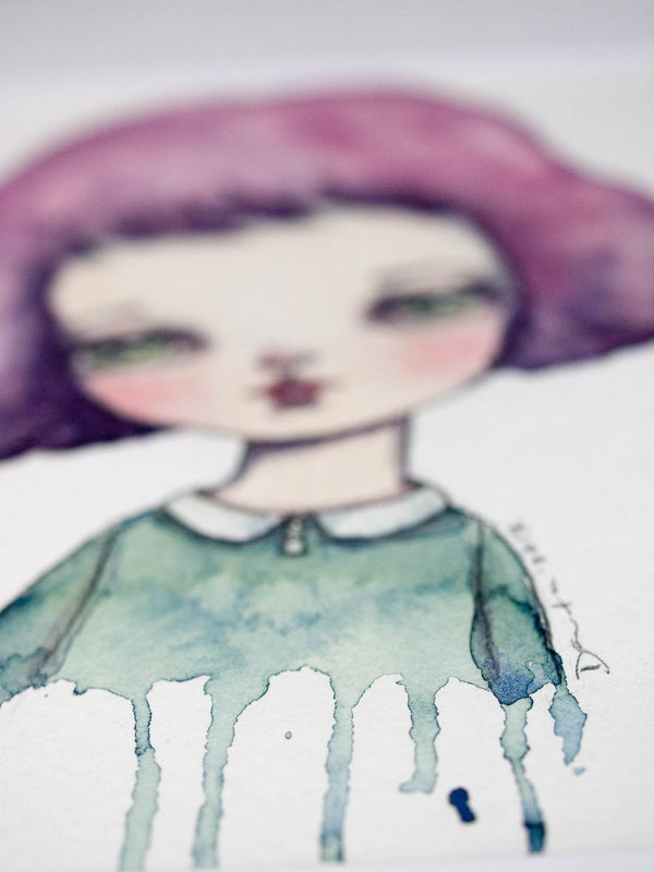 Fading - An original watercolor painting on paper by Danita – Danita Art