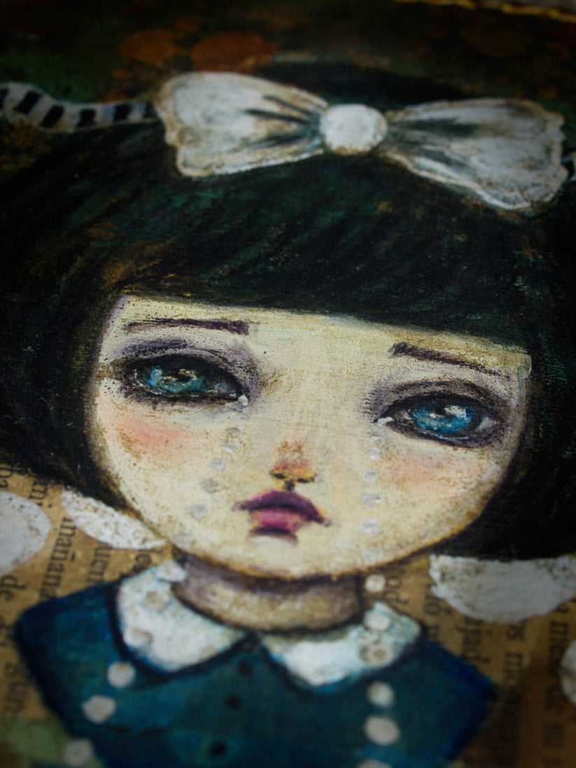 The pool of tears original mixed media pop surreal painting by Danita ...