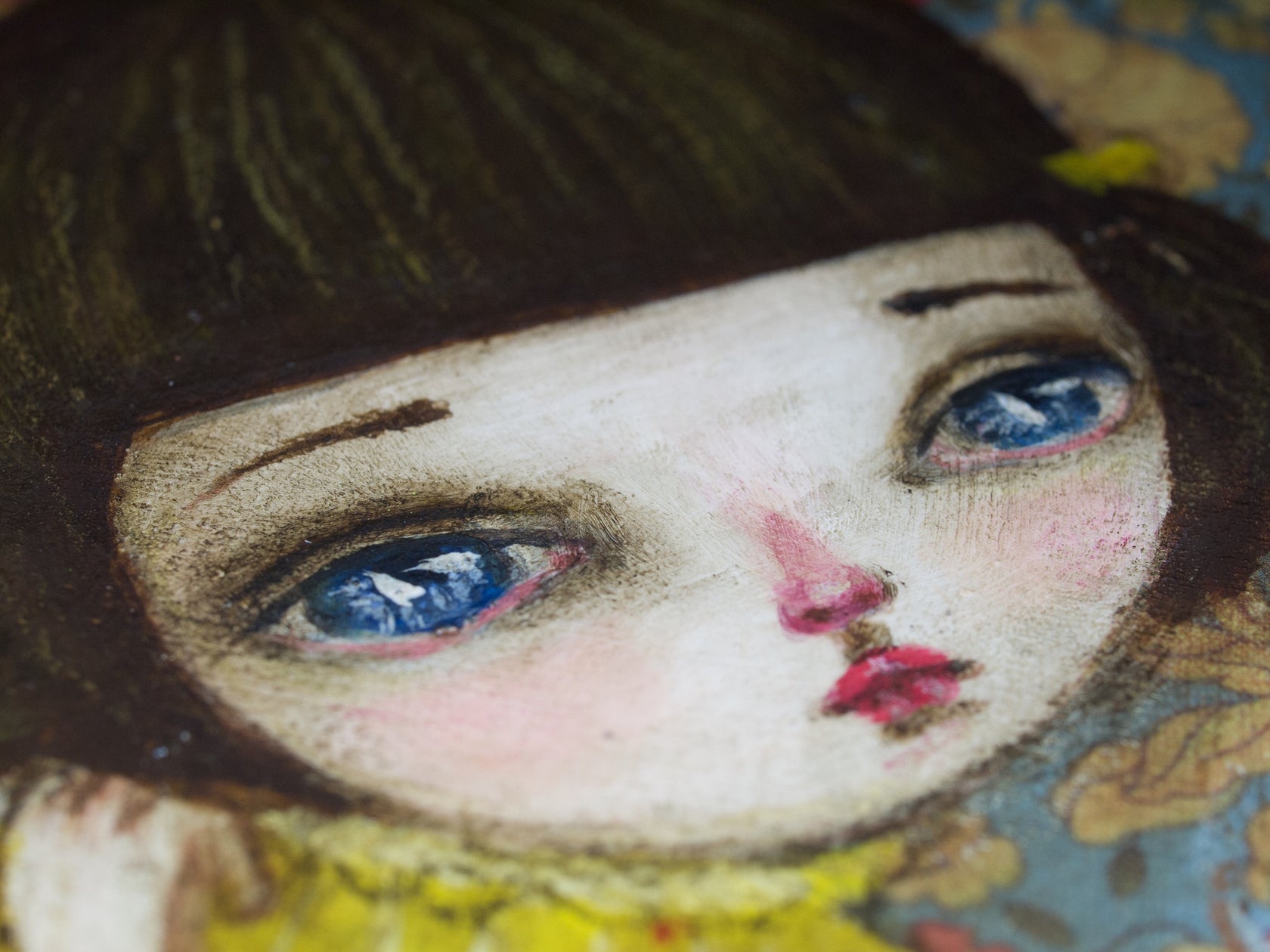 Making friends is hard original mixed media collage painting by Danita ...