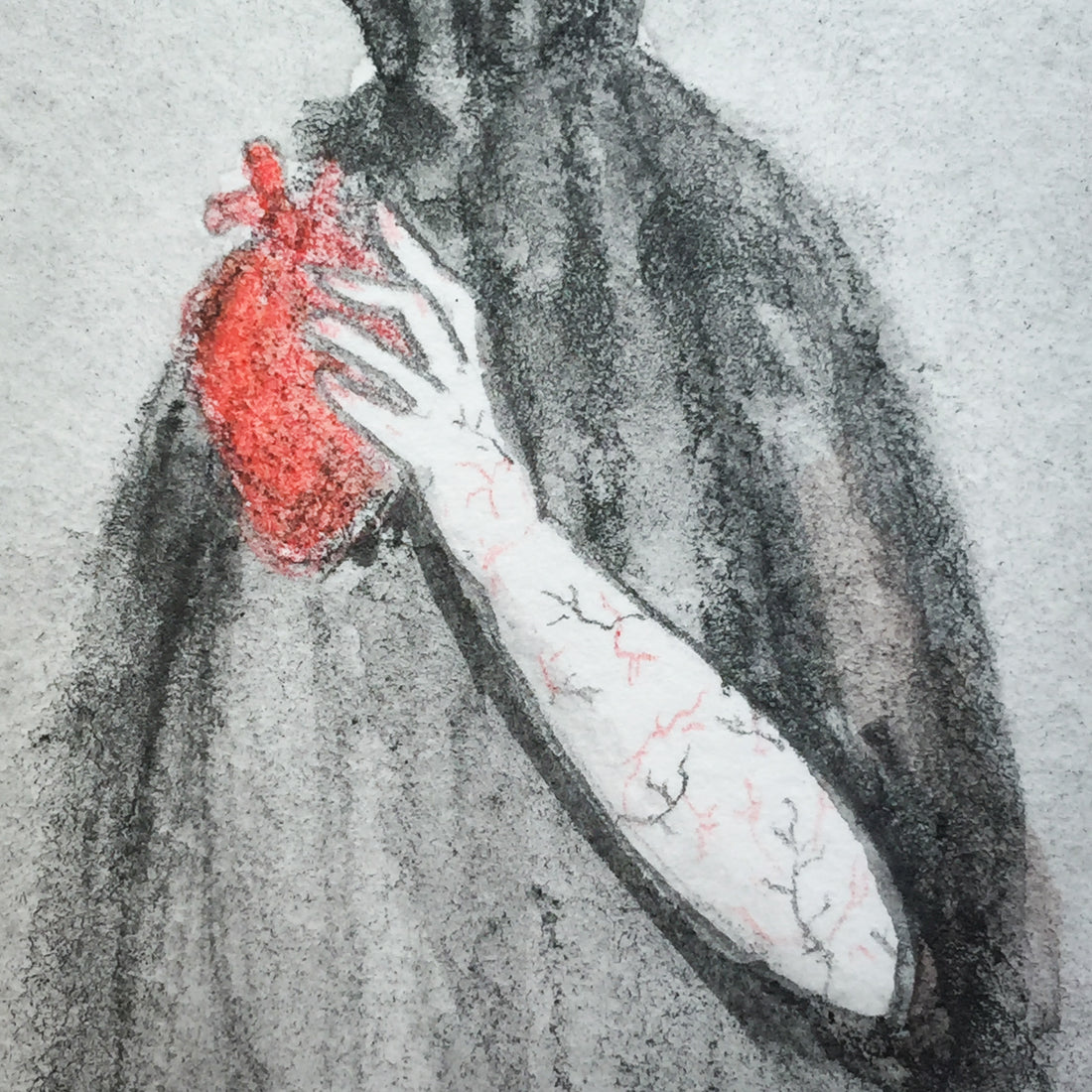 THE GHOUL - Original ACEO trading card Halloween drawing by Danita ...