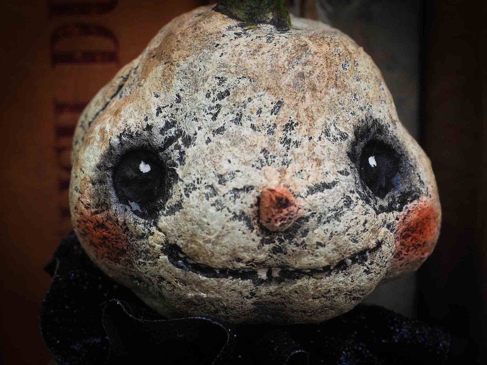 JACK-O-LANTERN Pumpkin Halloween tree ornament doll toy Danita – Danita Art